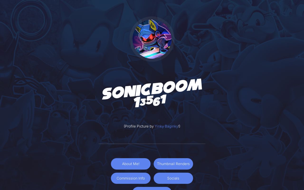 SonicBoom13561's Carrd